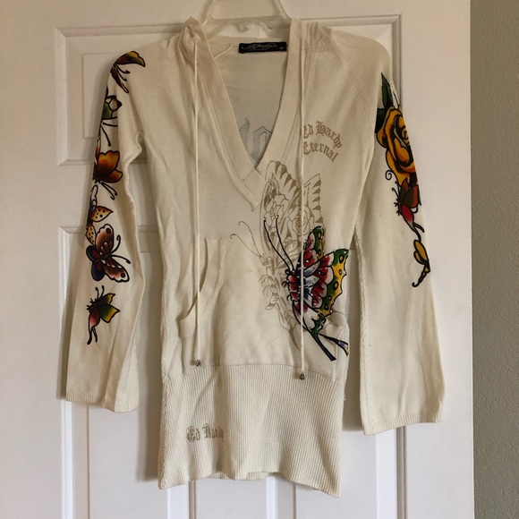 Ed Hardy | Sweaters | Vintage Ed Hardy Sweater | Poshmark